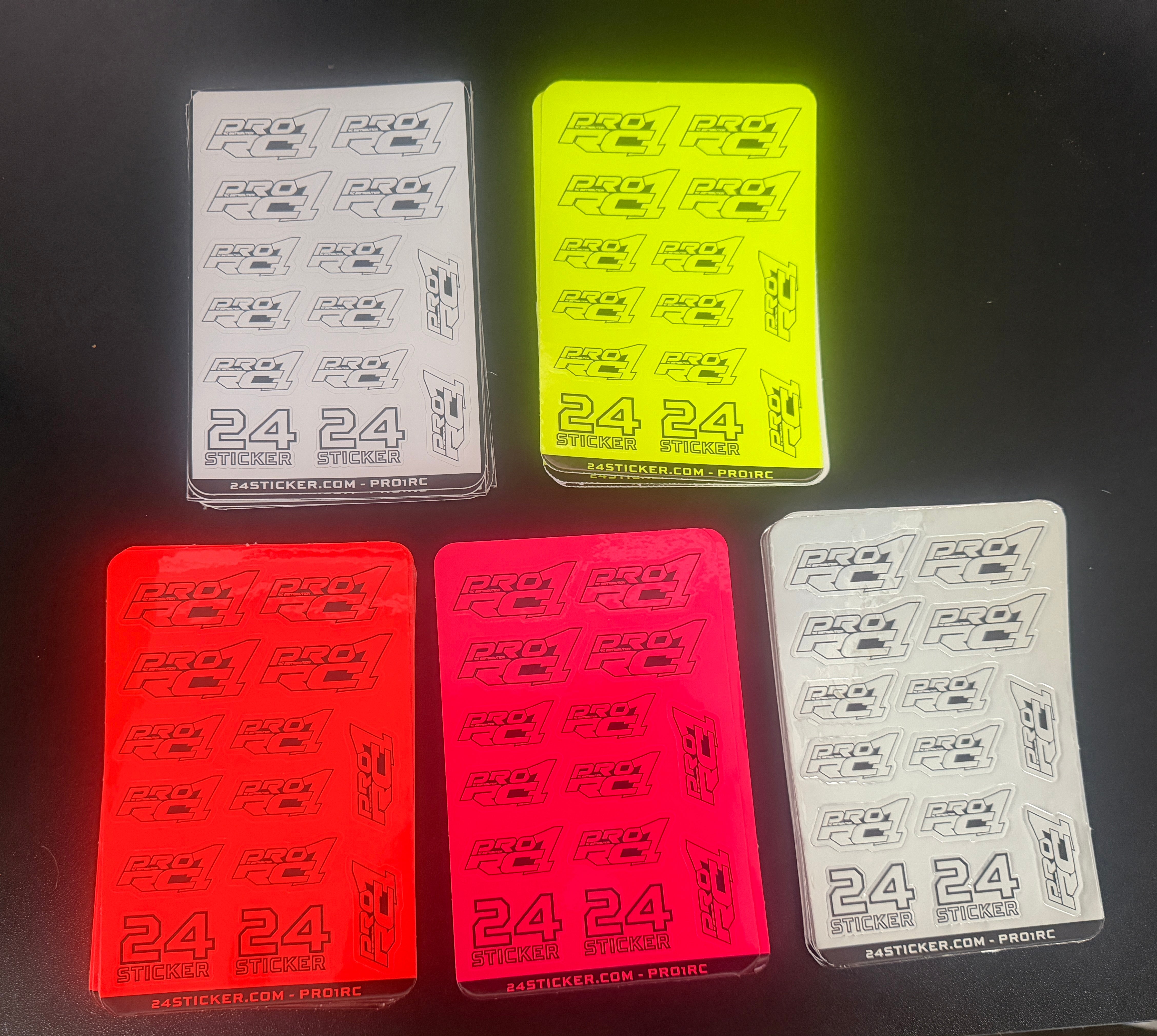 PRO1RC STICKER SHEET SILVER MIRROR